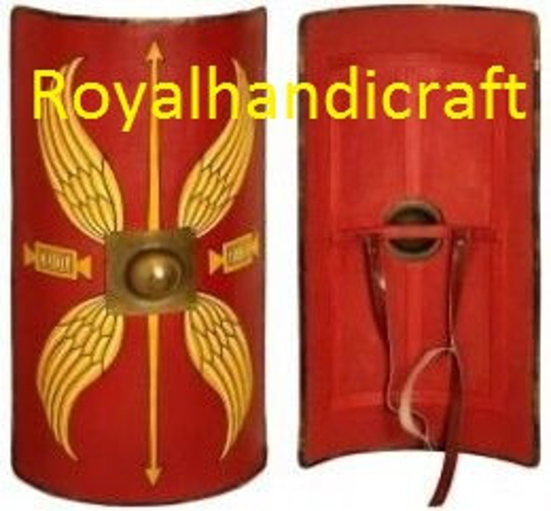 Medieval Roman Armor Legion Scutum Shield Jumbo SCA LARP 18 Gauge Stee ...