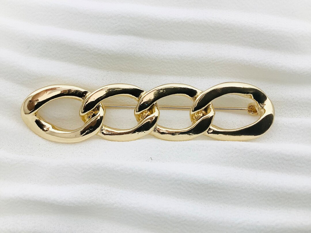 Large Gold Mesh Brooch Fancy Brooch Women's Gift Idea - Etsy