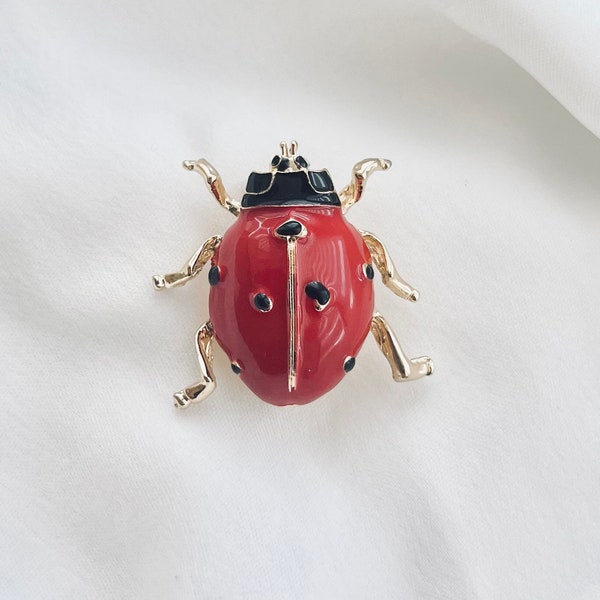 Ladybug Enamel Pin - Etsy