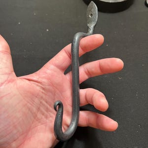 6.5 Inch Iron Hook - Rustic and Durable | Indoor or Outdoor Hook | Farm ...