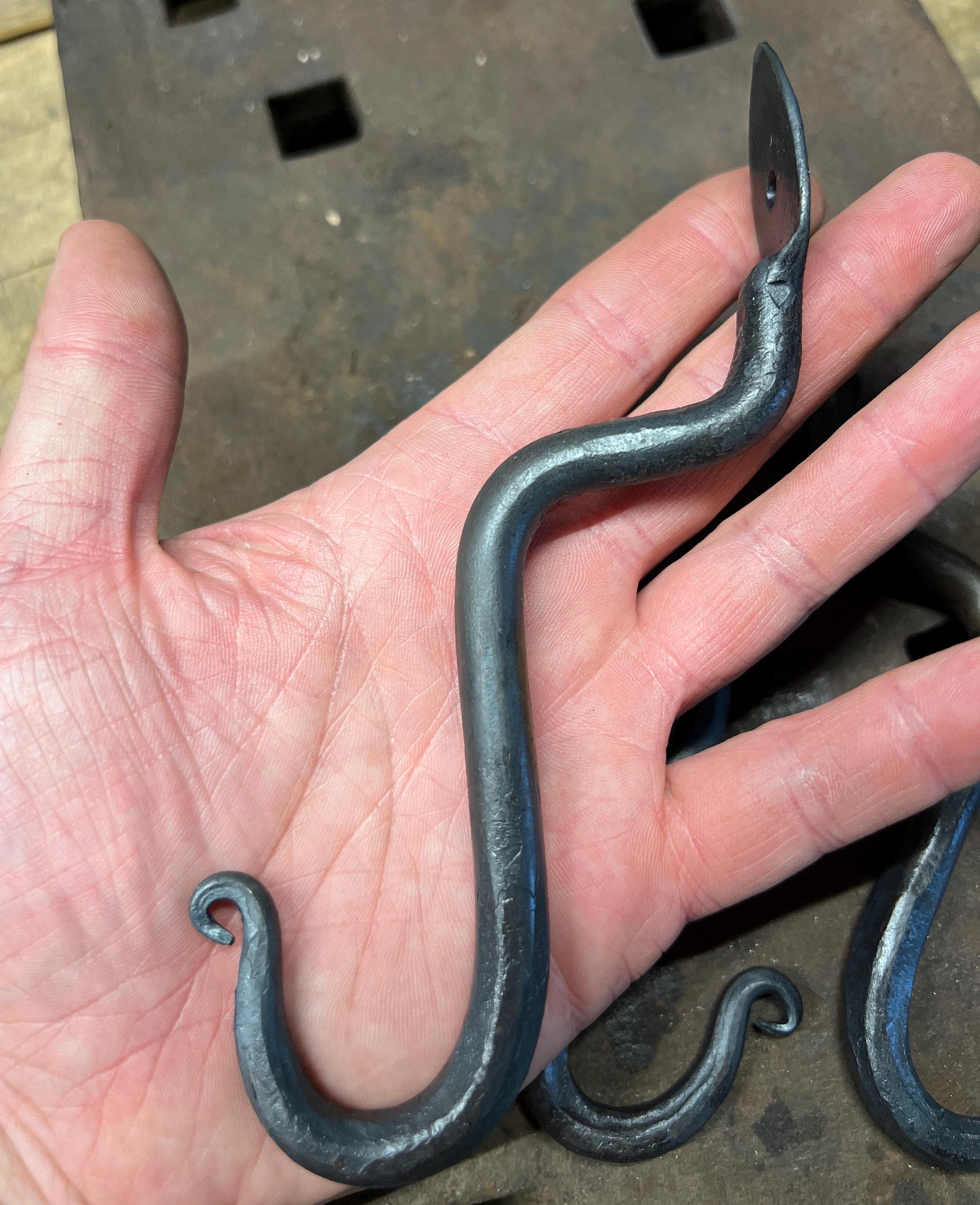 6.5 Inch Iron Hook Rustic and Durable Indoor or Outdoor Hook Farm-style ...