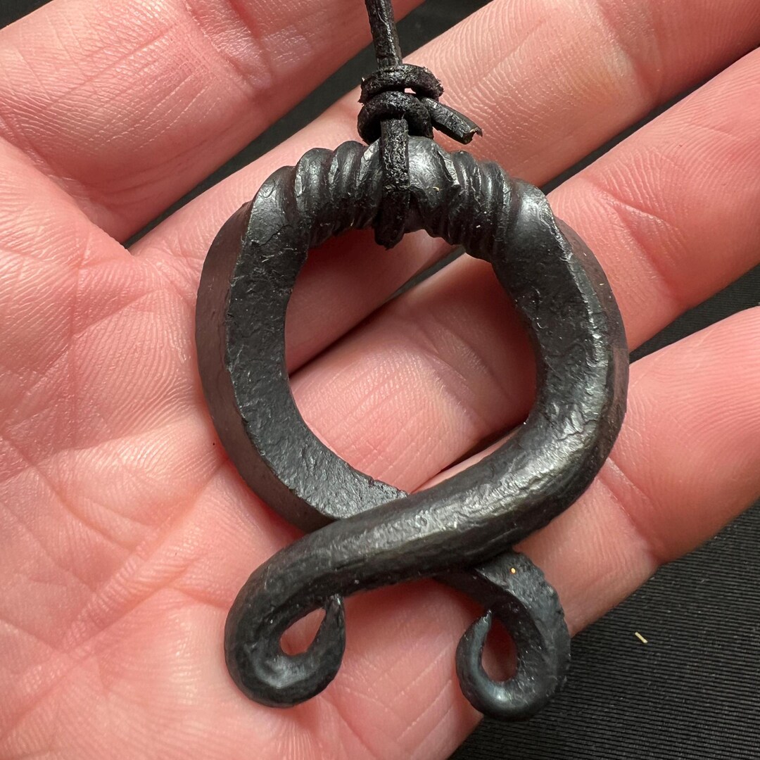 Large Troll Cross Talisman Protective Viking Amulet Hand-forged Iron ...