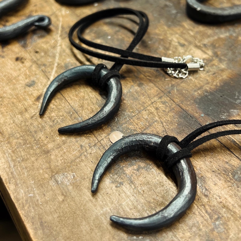 Hand Forged Necklace - Etsy