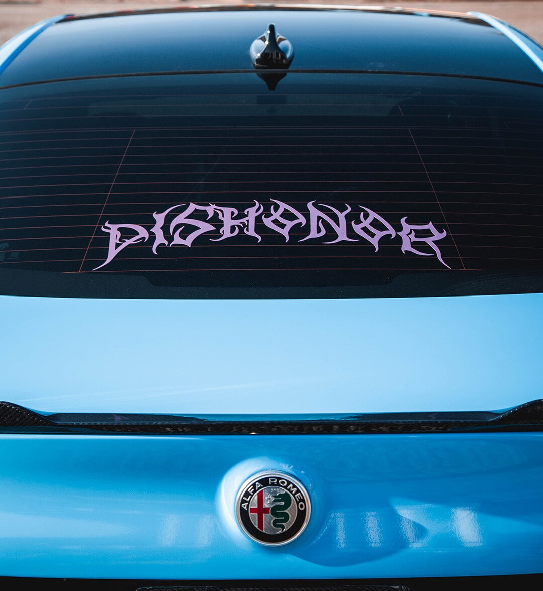 Dishonor JDM Banner Decal Sticker - Etsy