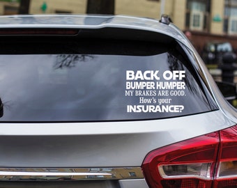 Back off Decal - Etsy