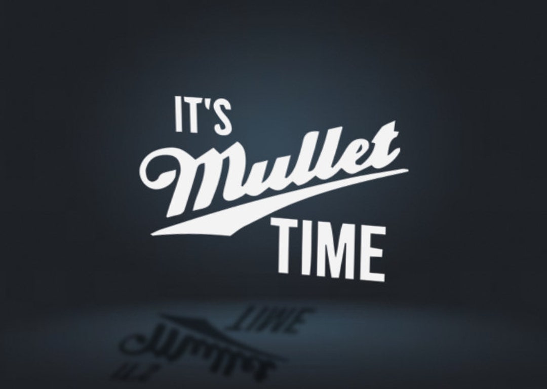 It's Mullet Time Funny Decal Sticker - Etsy