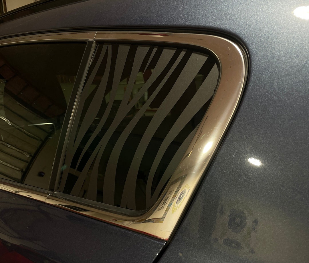 Zebra Pattern Quarter Window Decal - Etsy