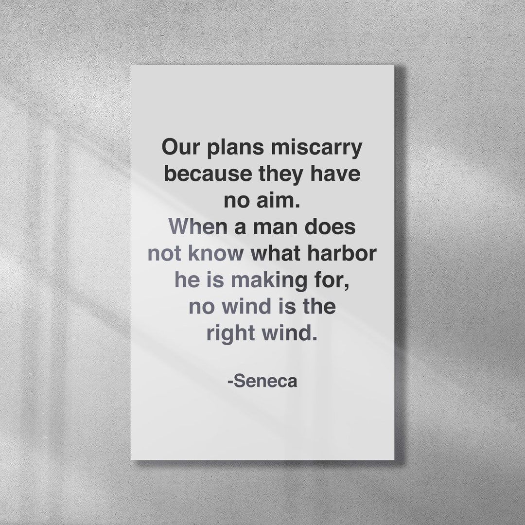 Seneca Inspirational Poster Print - Etsy