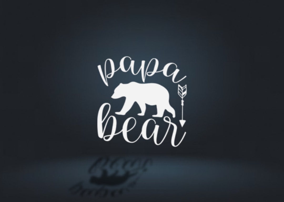 Papa Bear Decal Sticker - Etsy