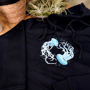 Jellyfish Water Color Jellyfish Navy Blue Pullover, Jellyfish ...
