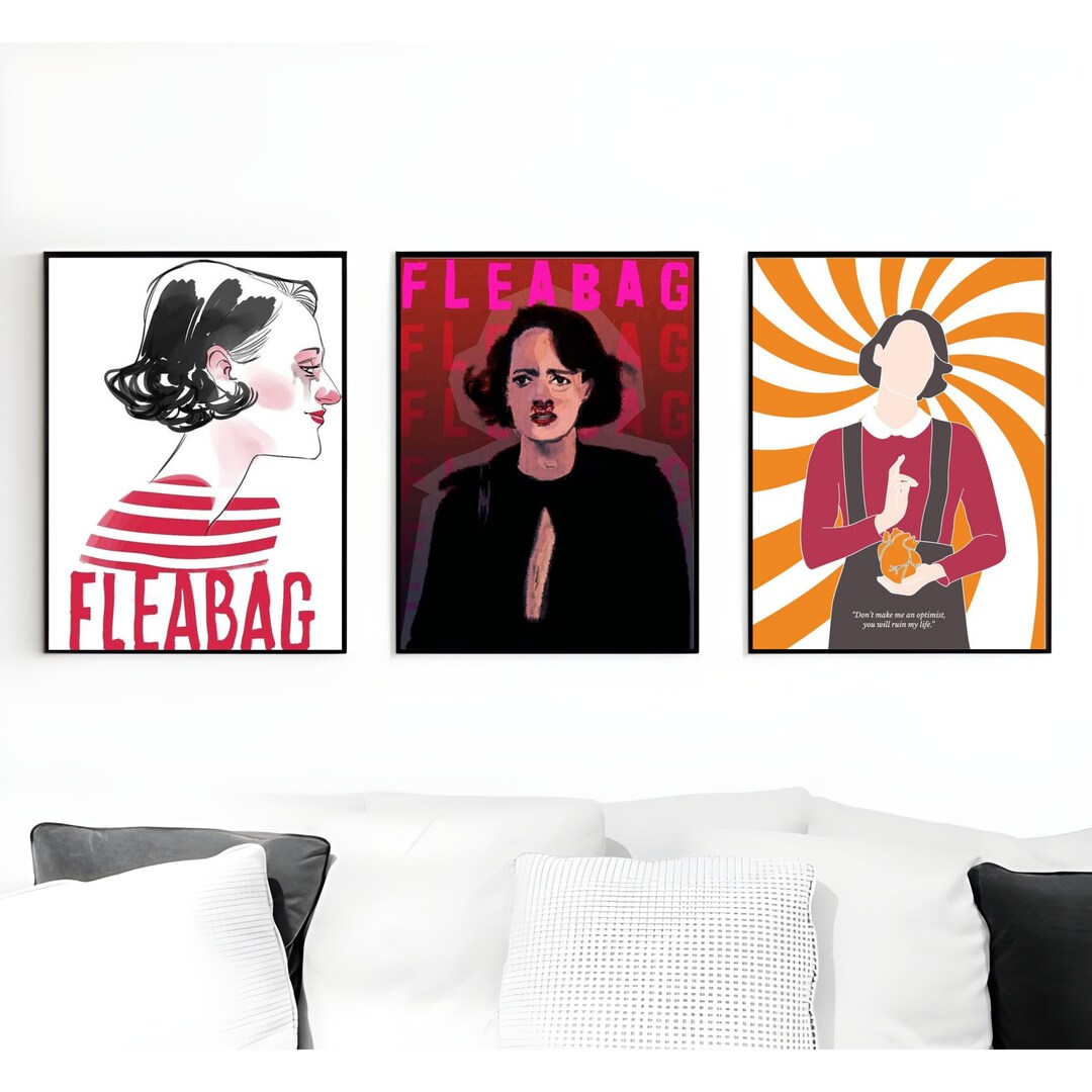 Fleabag, Set of 3 Poster, Phoebe Waller Bridge, Fleabag TV Show Poster ...