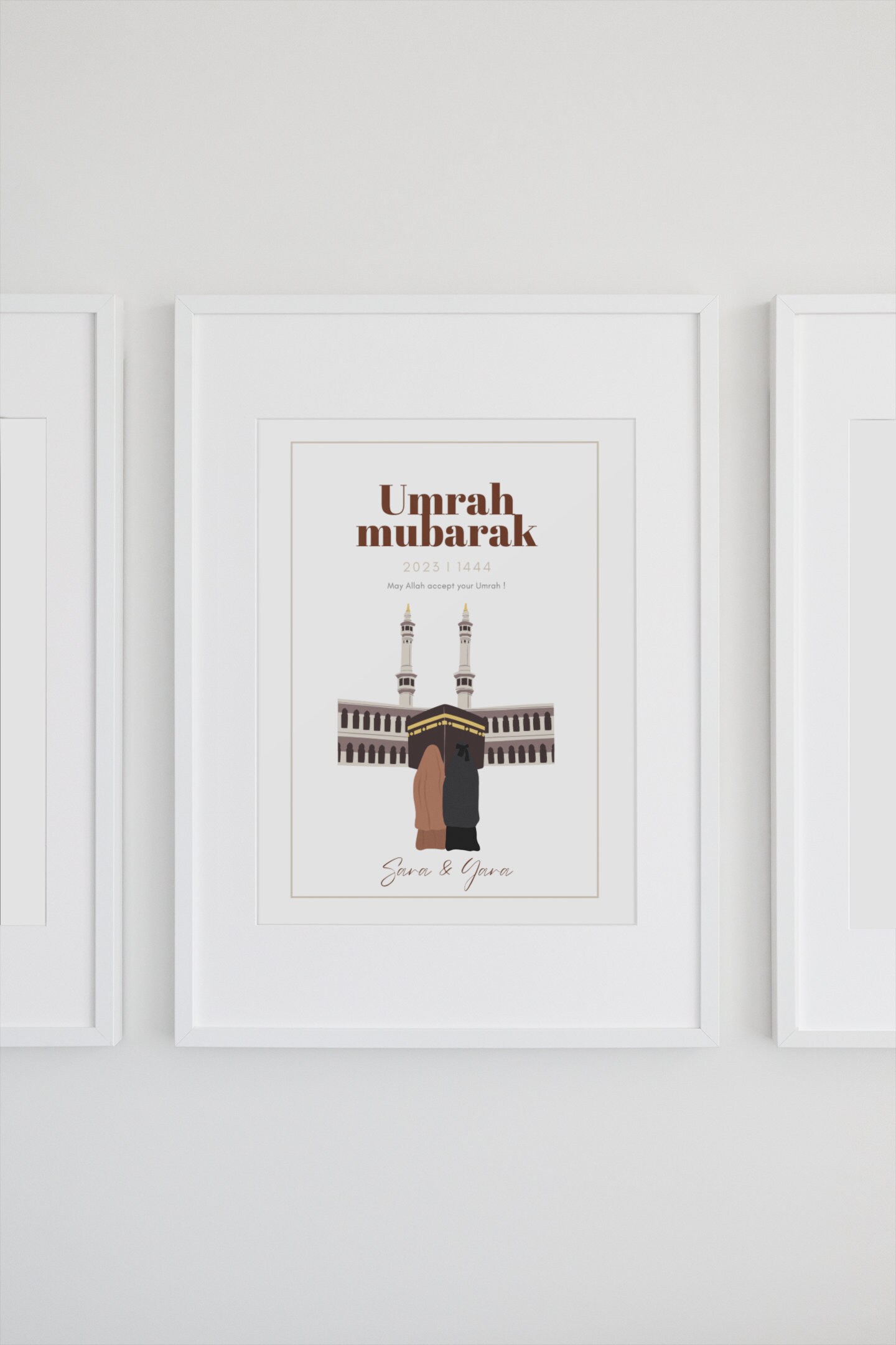 Umraposter Umrah Mubarak/friends I Personalized Umrah Mubarak Poster ...