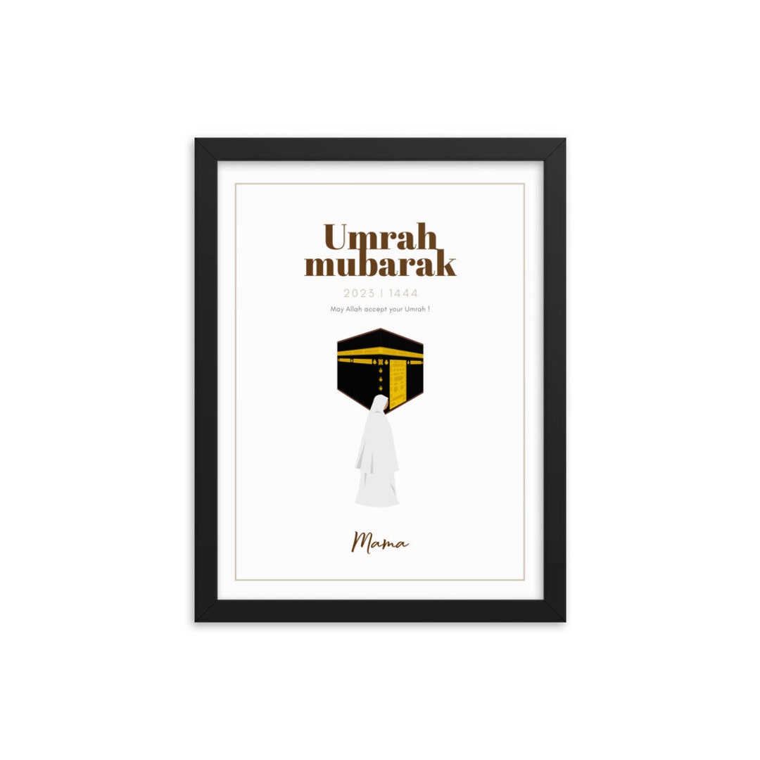 Umraposter- Umrah Mubarak/ Mama I Personalized Umrah Mubarak Poster ...