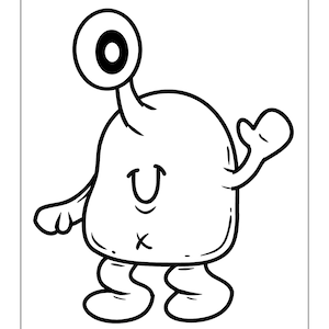 20 Pack Monster Colouring in Pages School Activity 20 X A4 Colouring ...