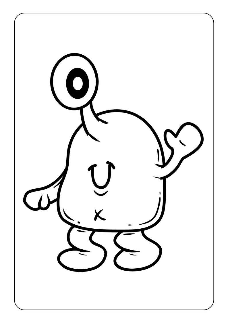 20 Pack Monster Colouring in Pages School Activity 20 X A4 Colouring ...