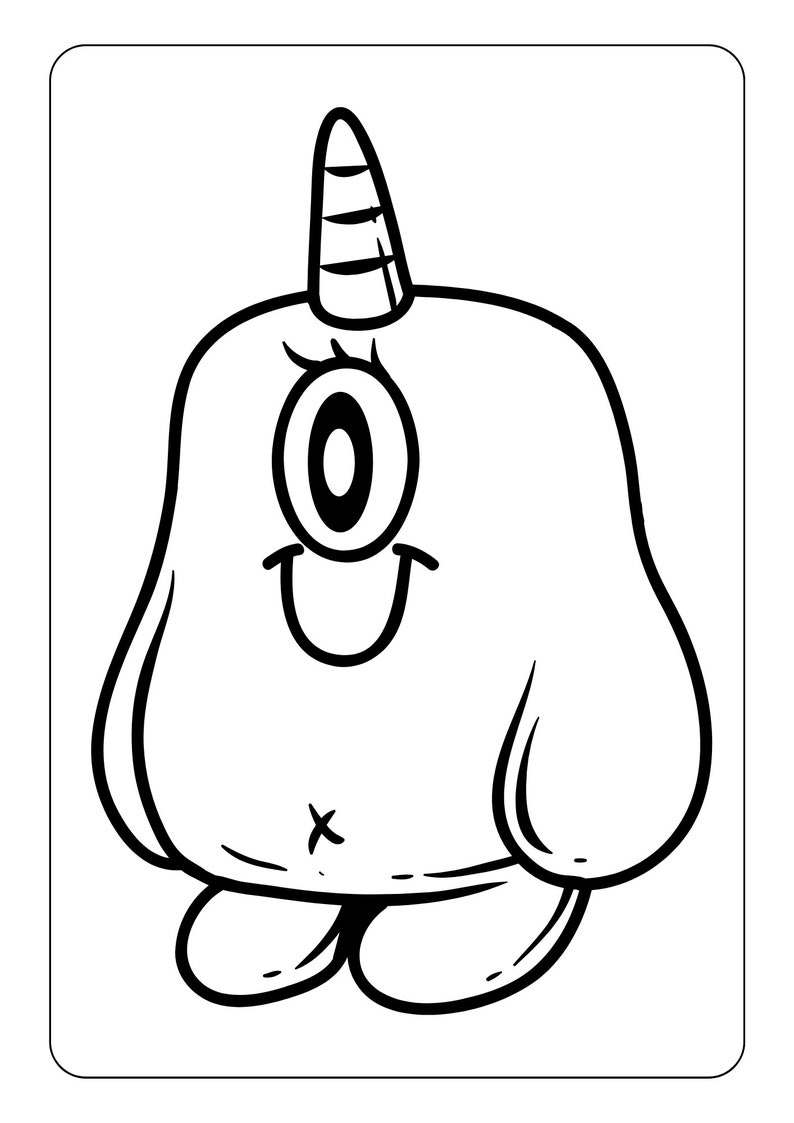 20 Pack Monster Colouring in Pages School Activity 20 X A4 Colouring ...