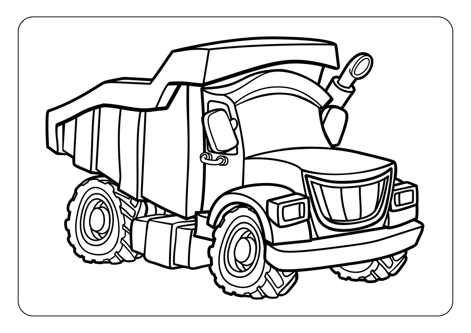 7 Pack Truck Colouring in Pages Truck Themed School Activity 7 X A4 ...