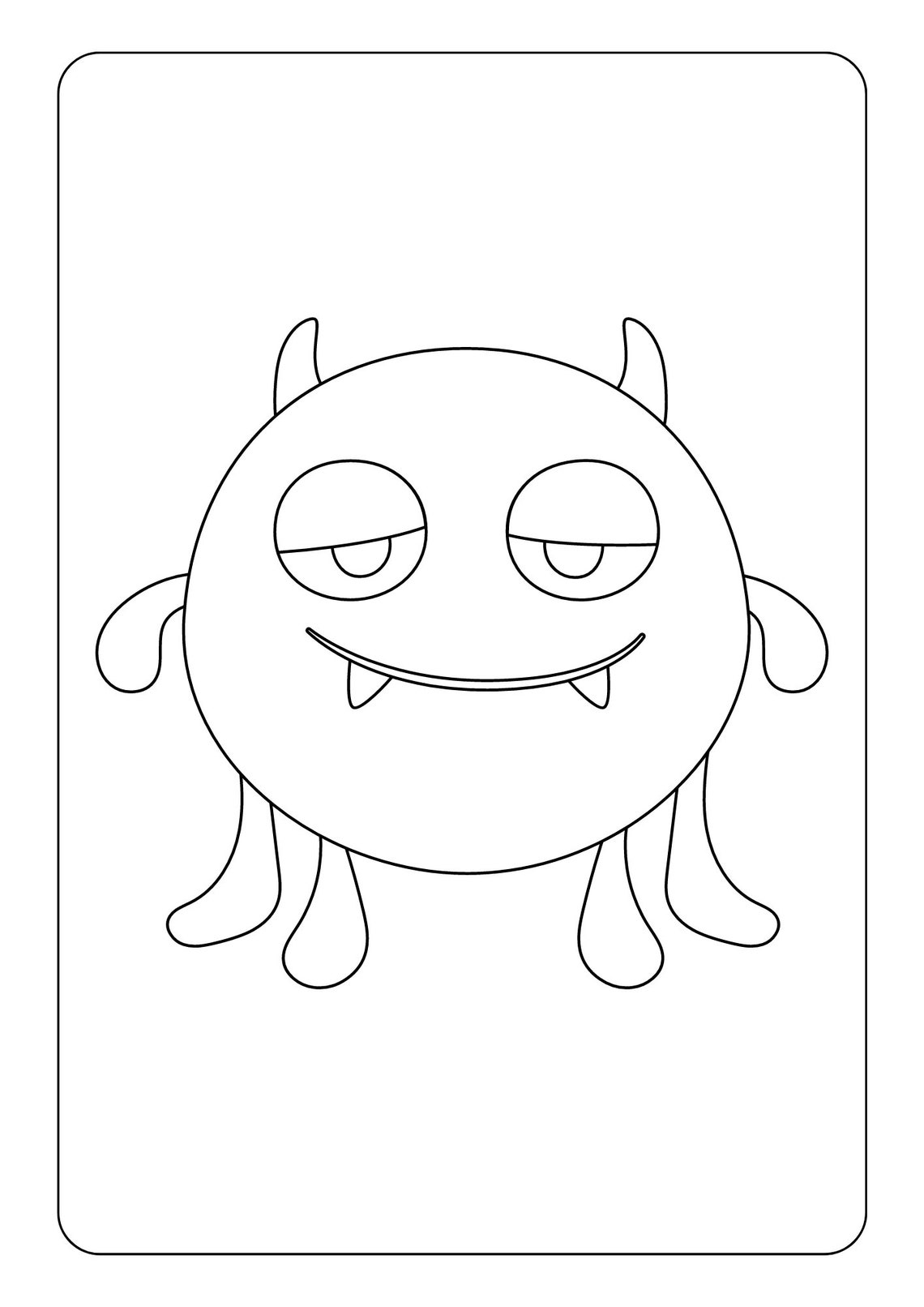 20 Pack Monster Colouring in Pages School Activity 20 X A4 Colouring ...