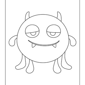 20 Pack Monster Colouring in Pages School Activity 20 X A4 Colouring ...
