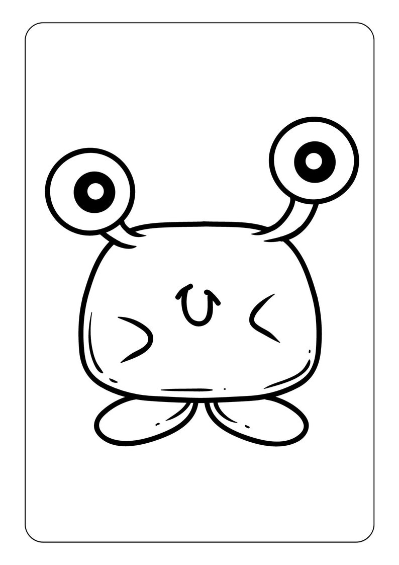 20 Pack Monster Colouring in Pages School Activity 20 X A4 Colouring ...