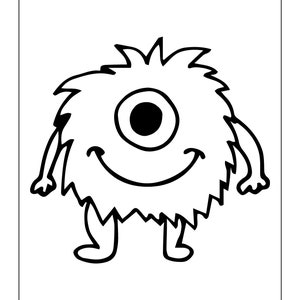 20 Pack Monster Colouring in Pages School Activity 20 X A4 Colouring ...