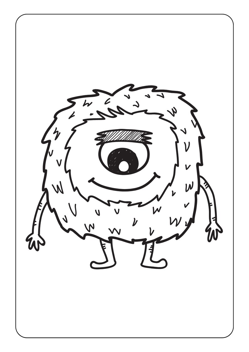 20 Pack Monster Colouring in Pages School Activity 20 X A4 - Etsy