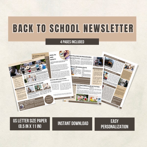 Newsletter Template - Etsy