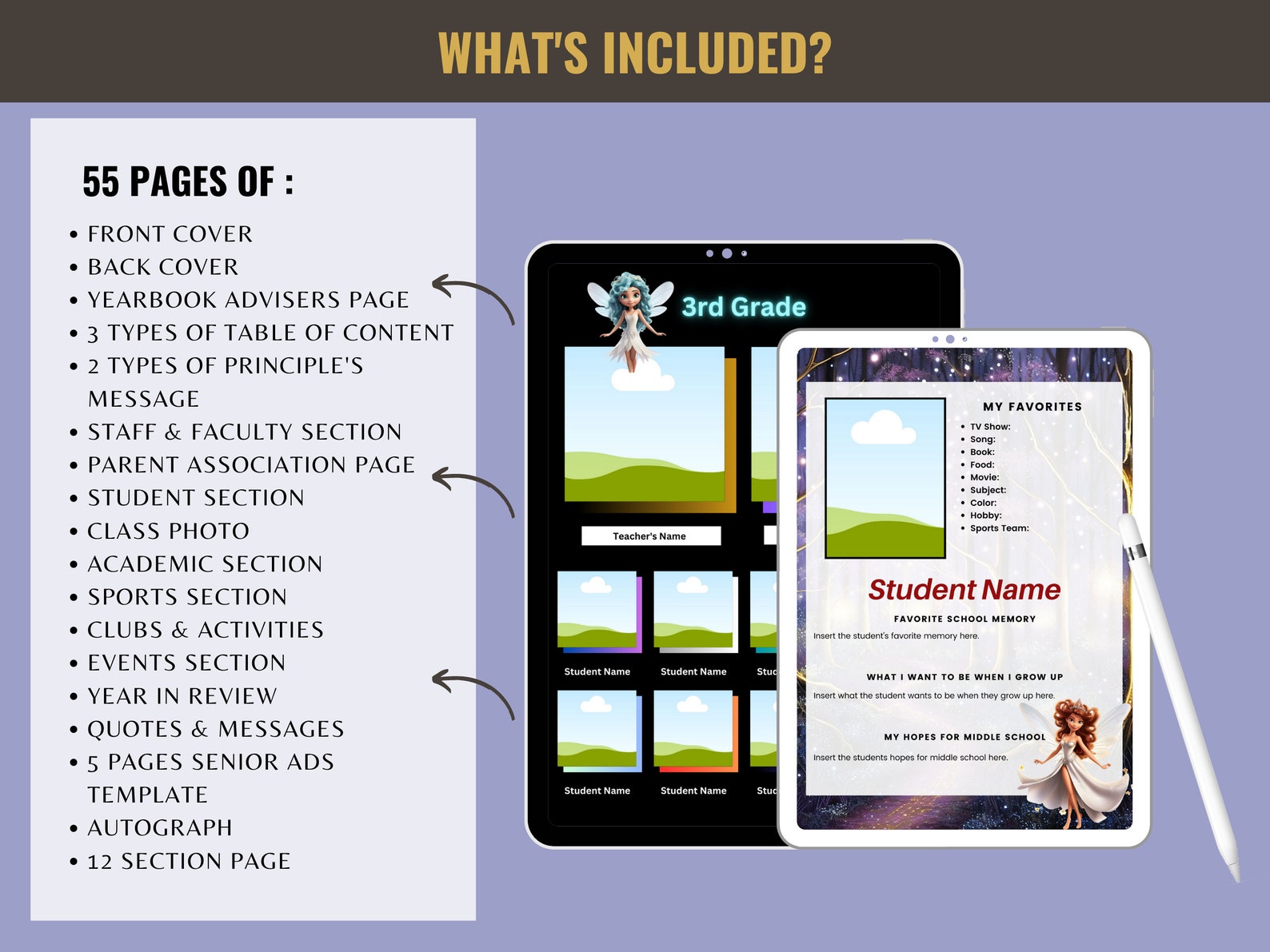 Elementary Yearbook Template - Capture Your School Spirit With ...