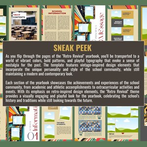 Nostalgic High School Yearbook Template With Retro Revival Theme - Etsy