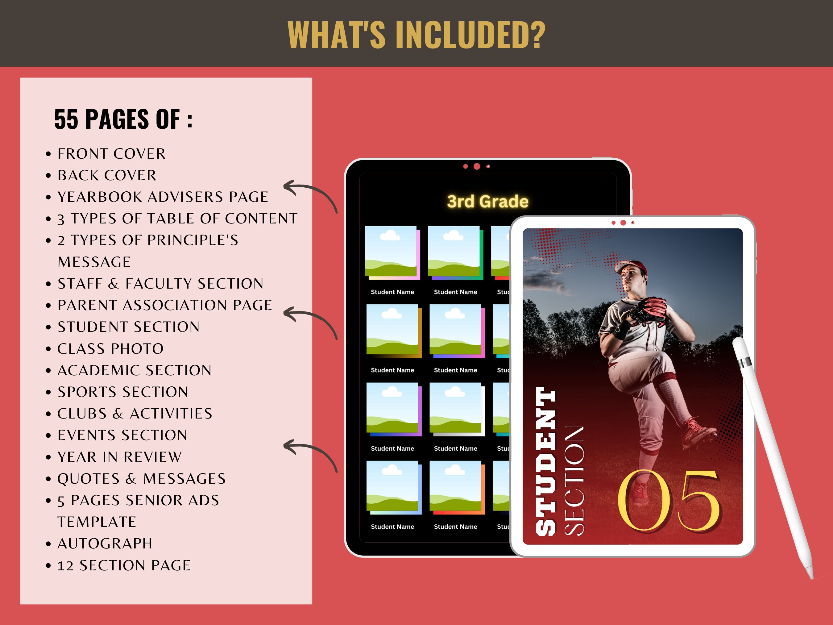 Custom Yearbook Template - Keepsakes for High School Memories With ...