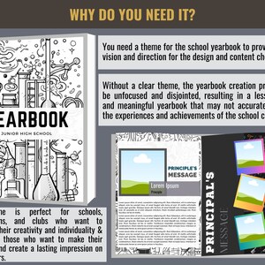 Class Reunion College Yearbook Template With Doodle Dreamscape Theme - Etsy
