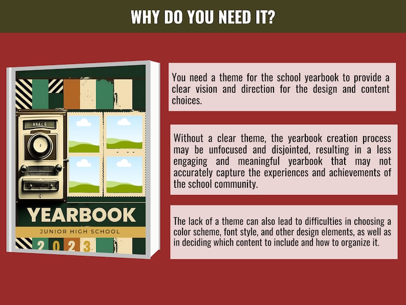 Yearbook Cover Template With Retro Revival Theme, Senior High School ...