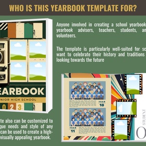 Nostalgic High School Yearbook Template With Retro Revival Theme - Etsy