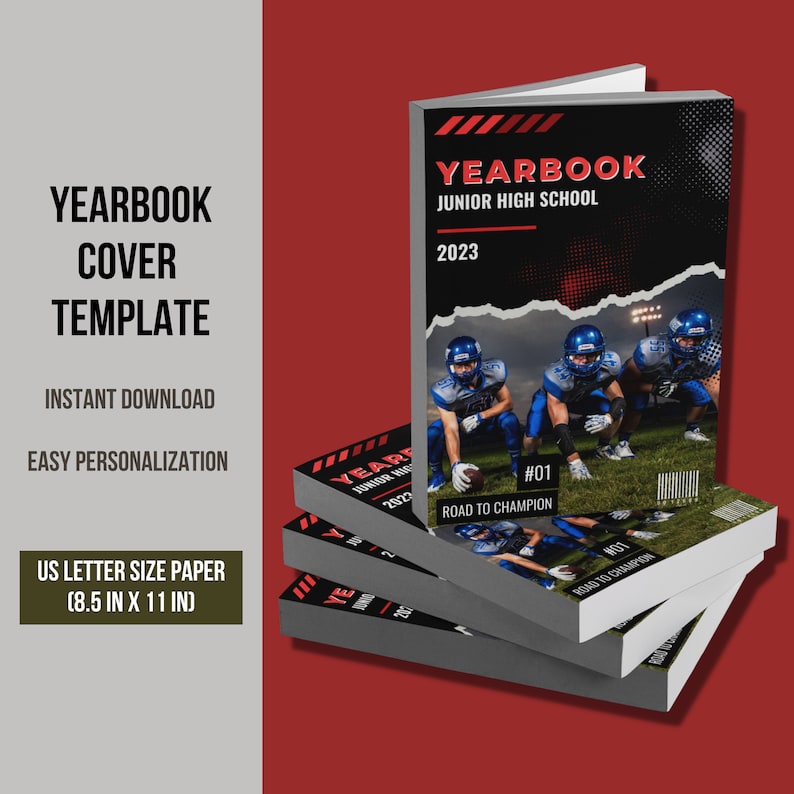 Sport Spirits Yearbook Cover Template: High School Memories - Etsy