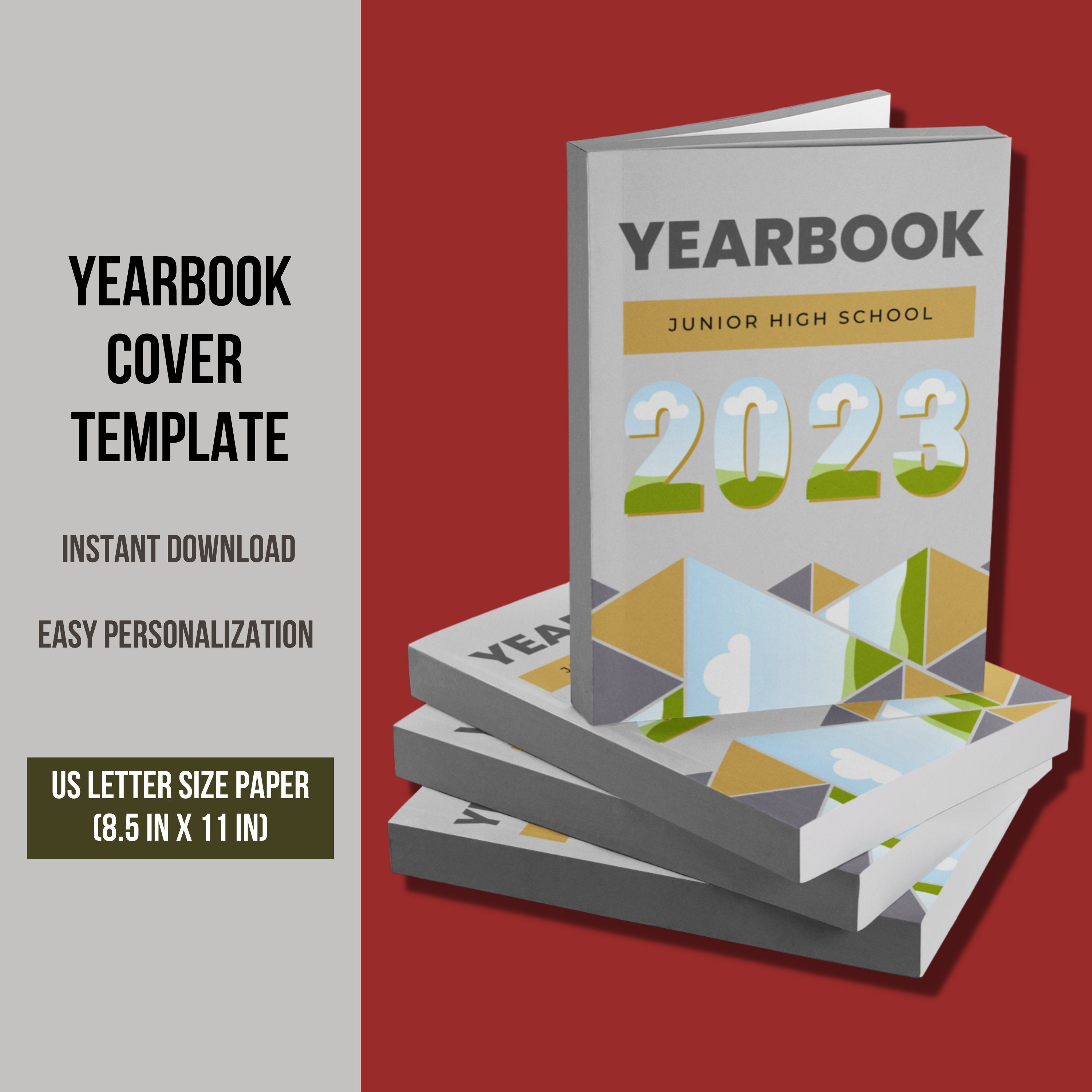 Yearbook Cover Template With Modern Marvel Theme, Senior High School ...