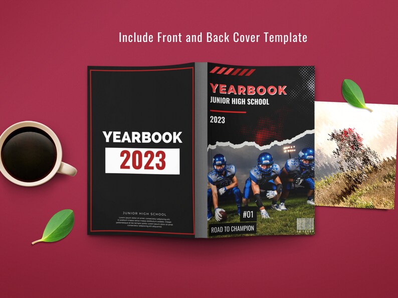 Sport Spirits Yearbook Cover Template: High School Memories - Etsy