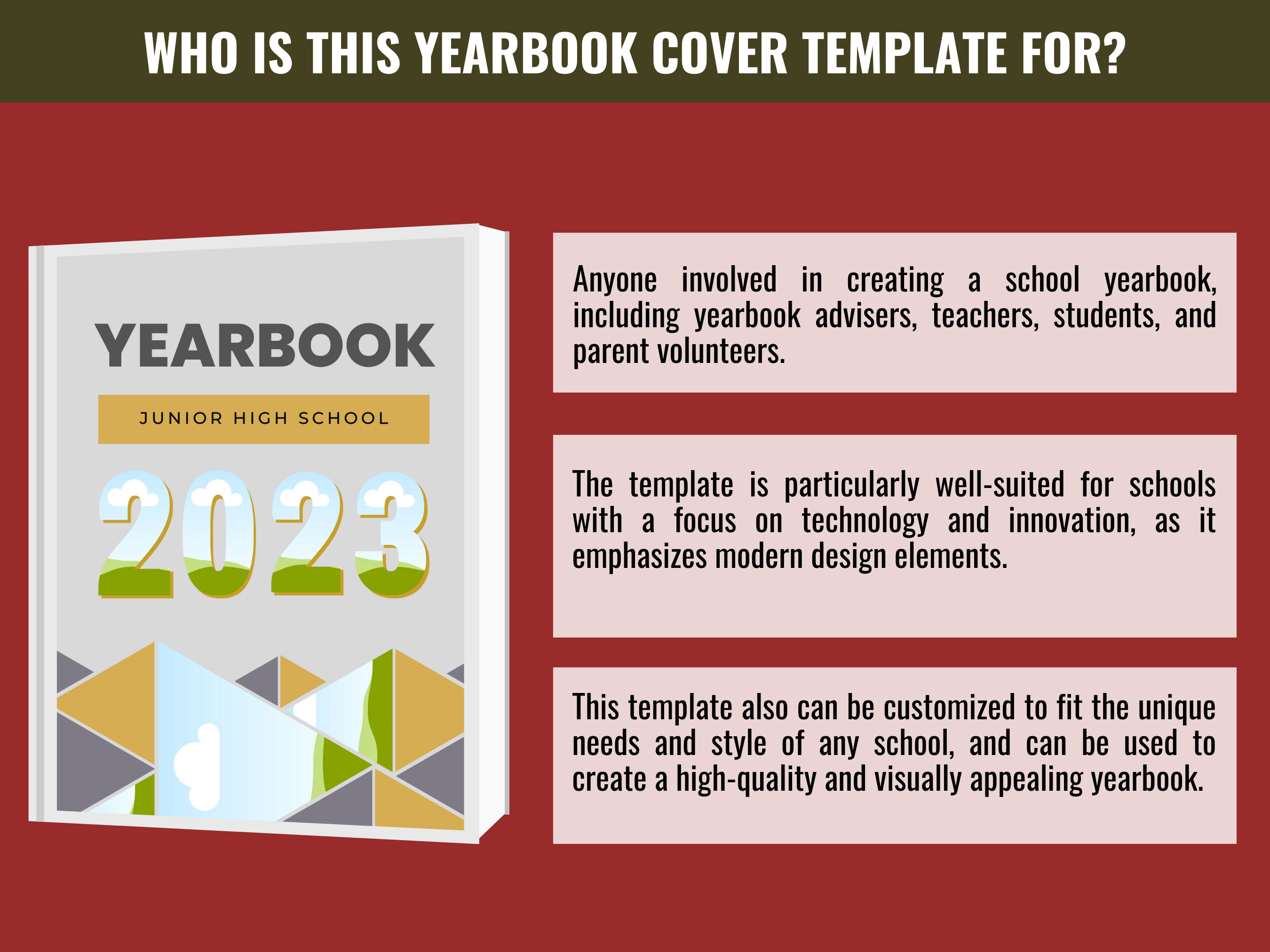 Yearbook Cover Template With Modern Marvel Theme, Senior High School ...