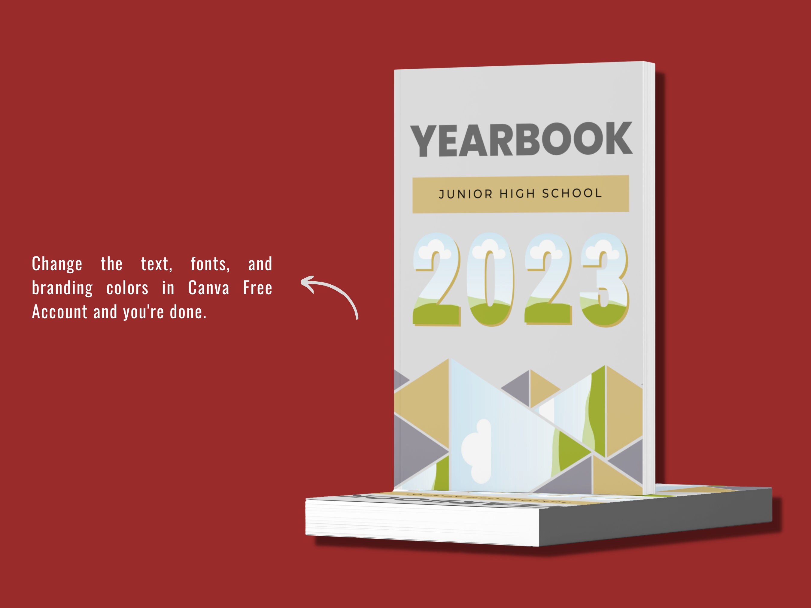 Yearbook Cover Template With Modern Marvel Theme, Senior High School ...