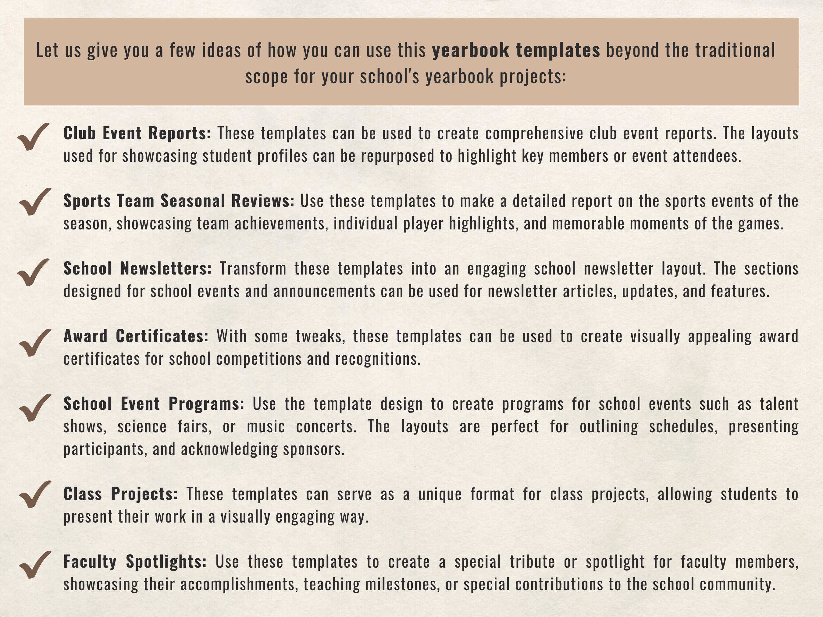 Nostalgic High School Yearbook Template With Retro Revival Theme - Etsy