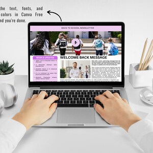 Back to School Newsletter Template - Customizable Canva Design for ...