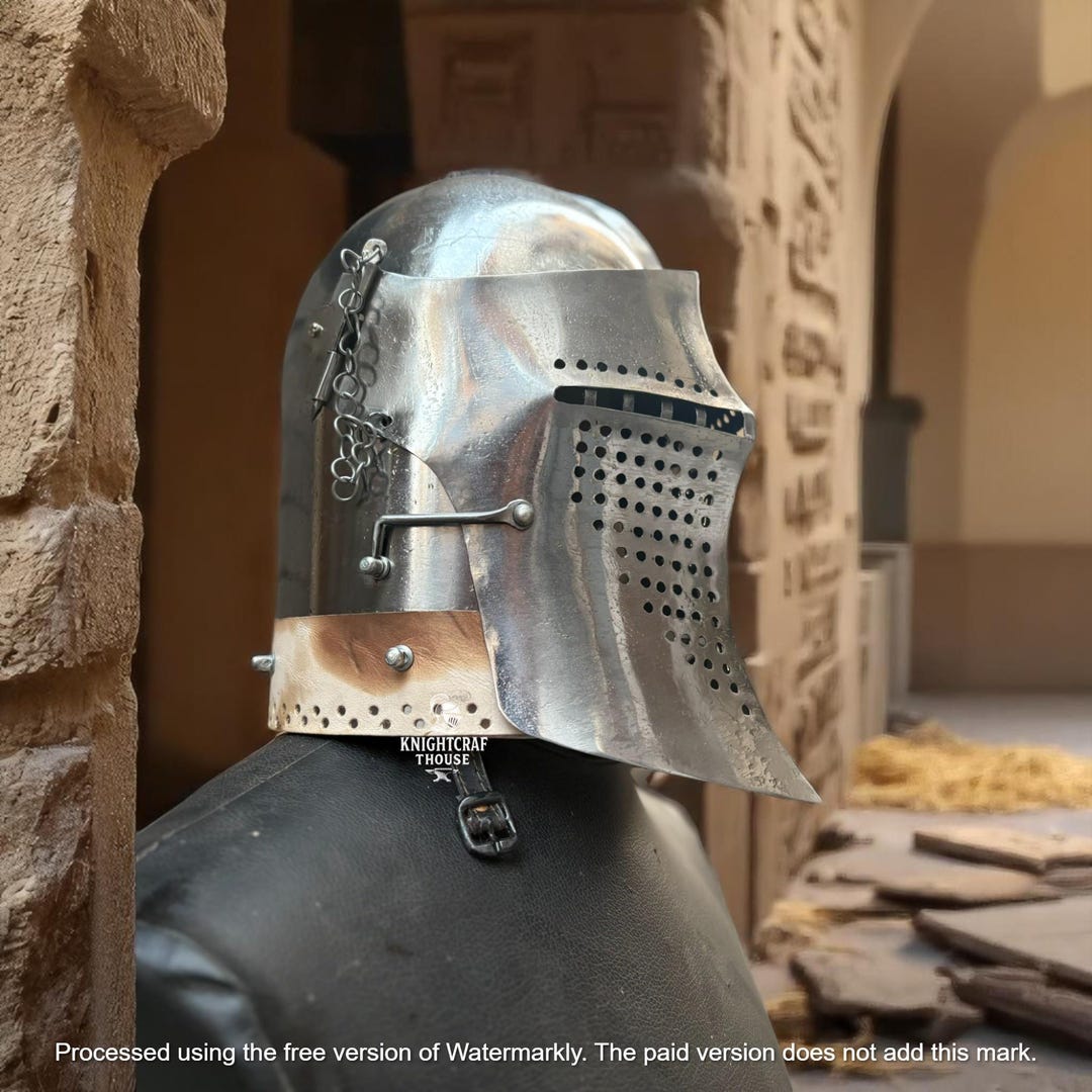 Medieval Bascinet Armet Helmet | Visored Barbuta Knight Helmet | Sca ...