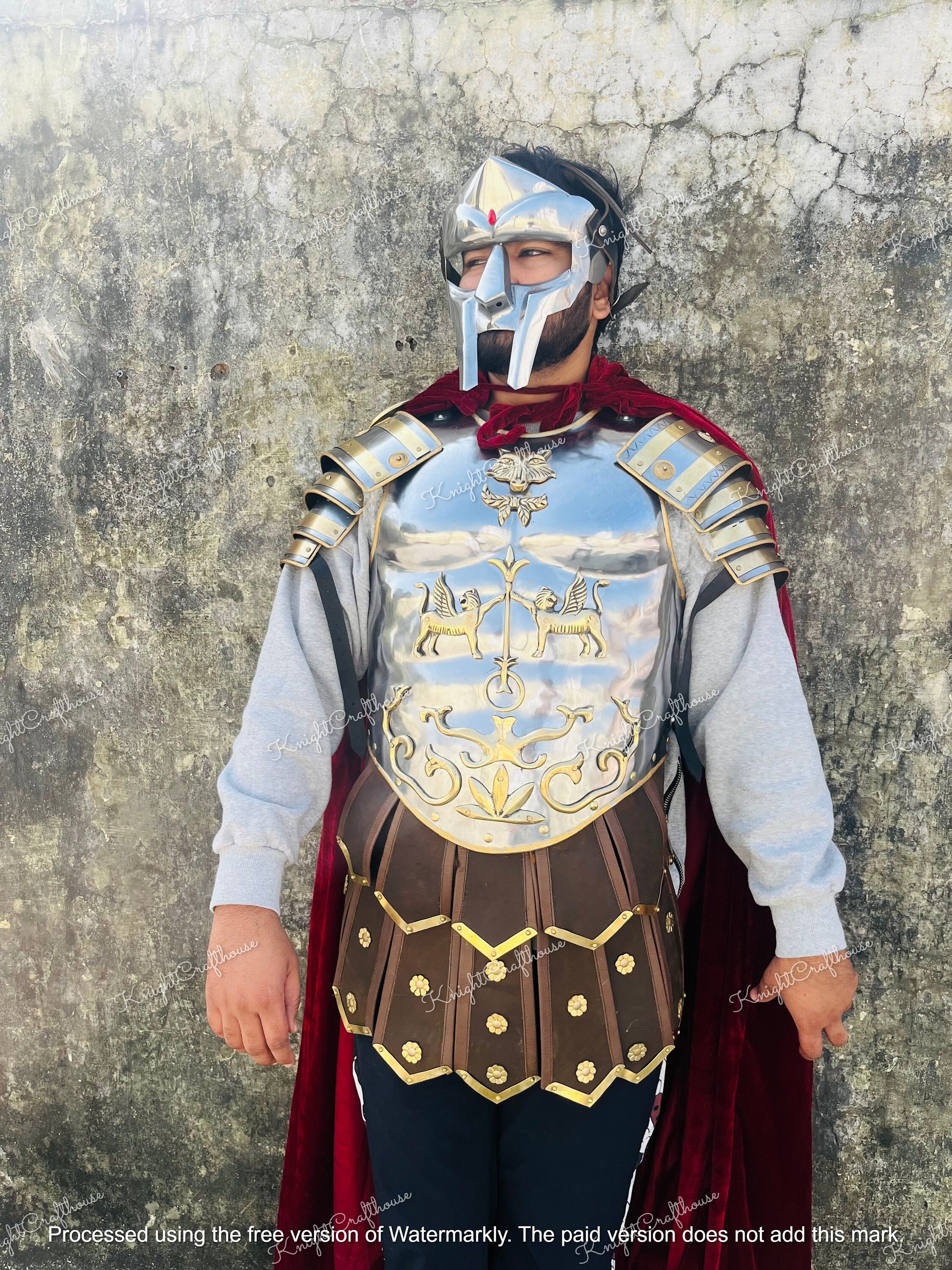 Medieval Roman Muscle Armor - Greek Gladiator Muscle Armor Cuirass ...