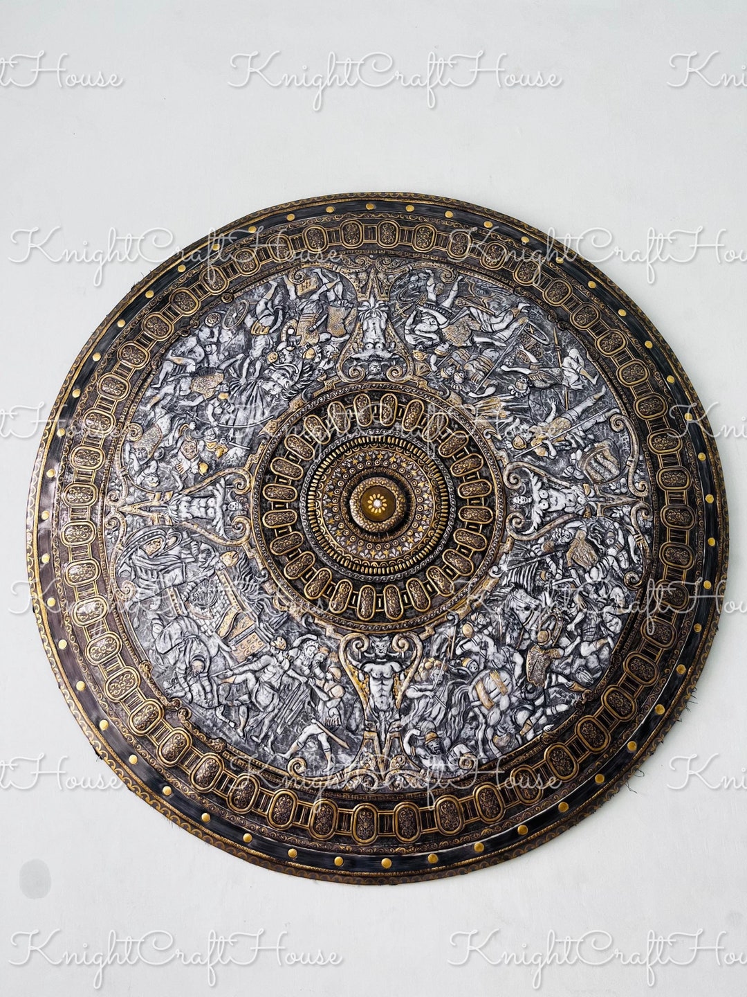 Medieval Italian Parade Shield ('the Cellini Shield') Replica Metal ...