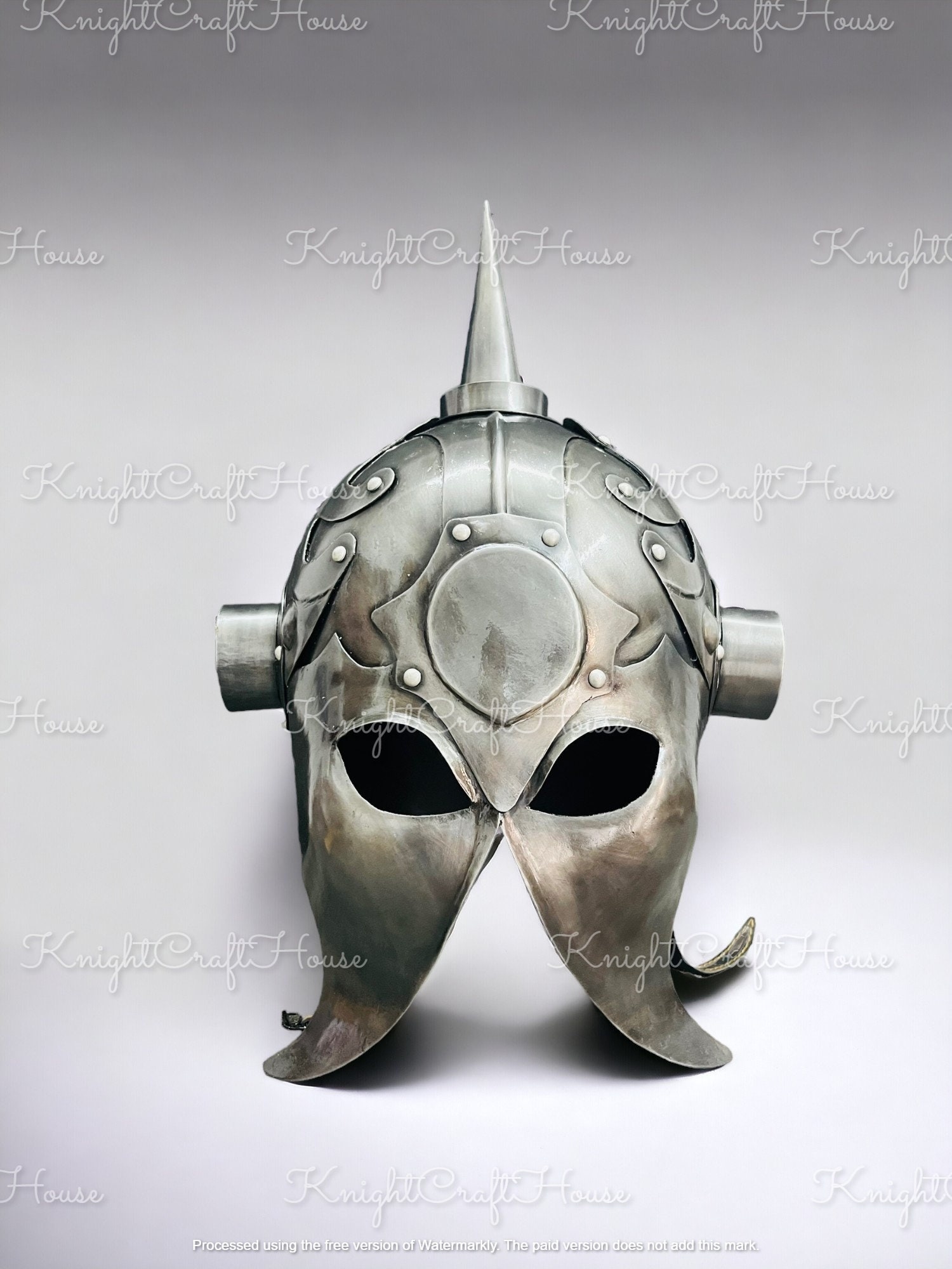 Viking Horned Death Dealer Helmet Medieval SCA LARP Armor Cosplay Steel ...