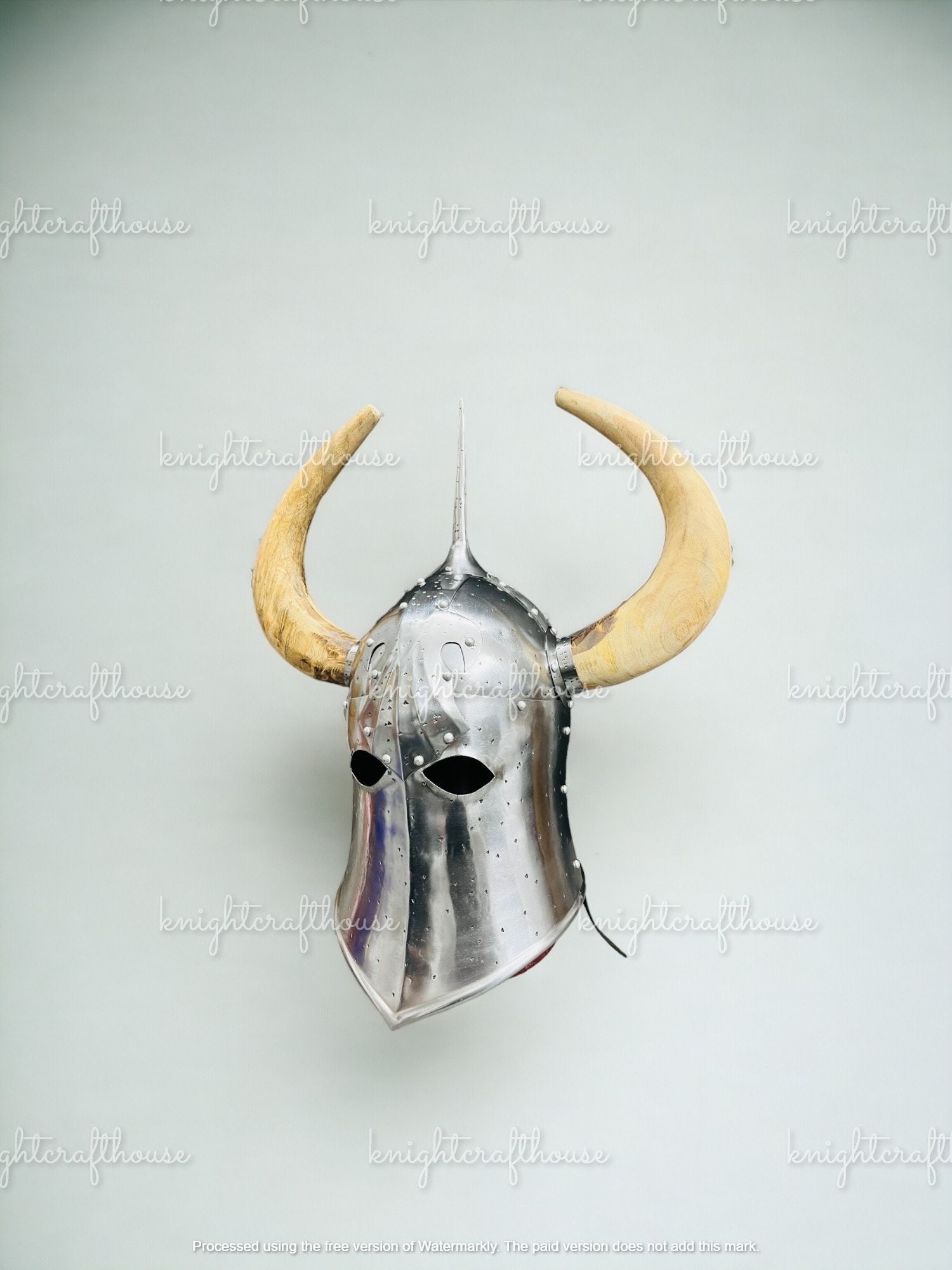 Viking Horned Dark Lord Fantasy Helmet Medieval Death Dealer SCA LARP ...