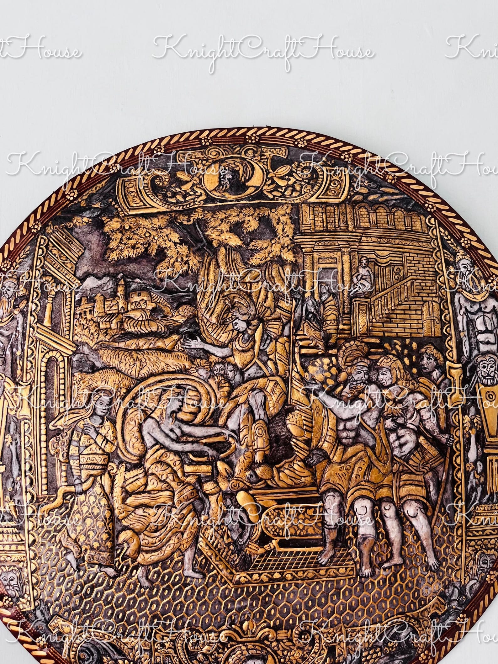 Parade Shield ('the Cellini Shield') Replica Medieval Italian Viking ...