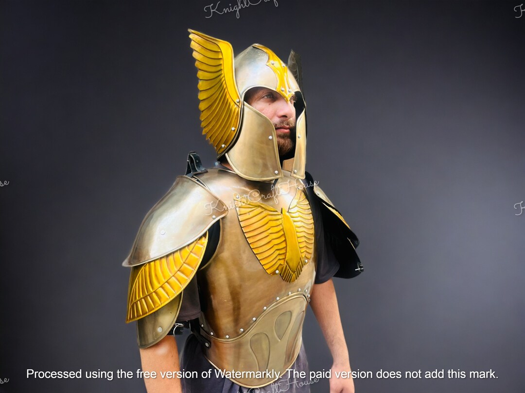 Medieval LOTR Elven Armor Set – Fantasy Roman Knight Cuirass, Pauldrons ...
