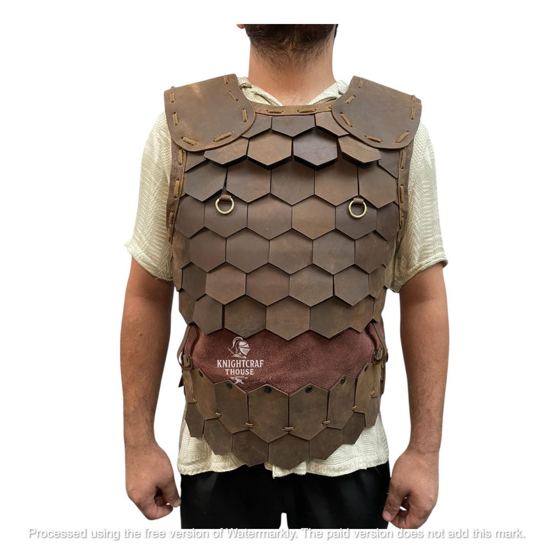 Viking Berserker Leather Lamellar Armor: LARP Cosplay Costume - Etsy