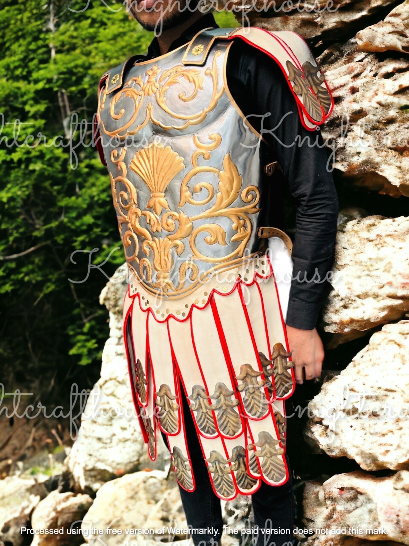 Roman Greek Muscle Armor Cuirass - Medieval Steel Gladiator Cosplay ...