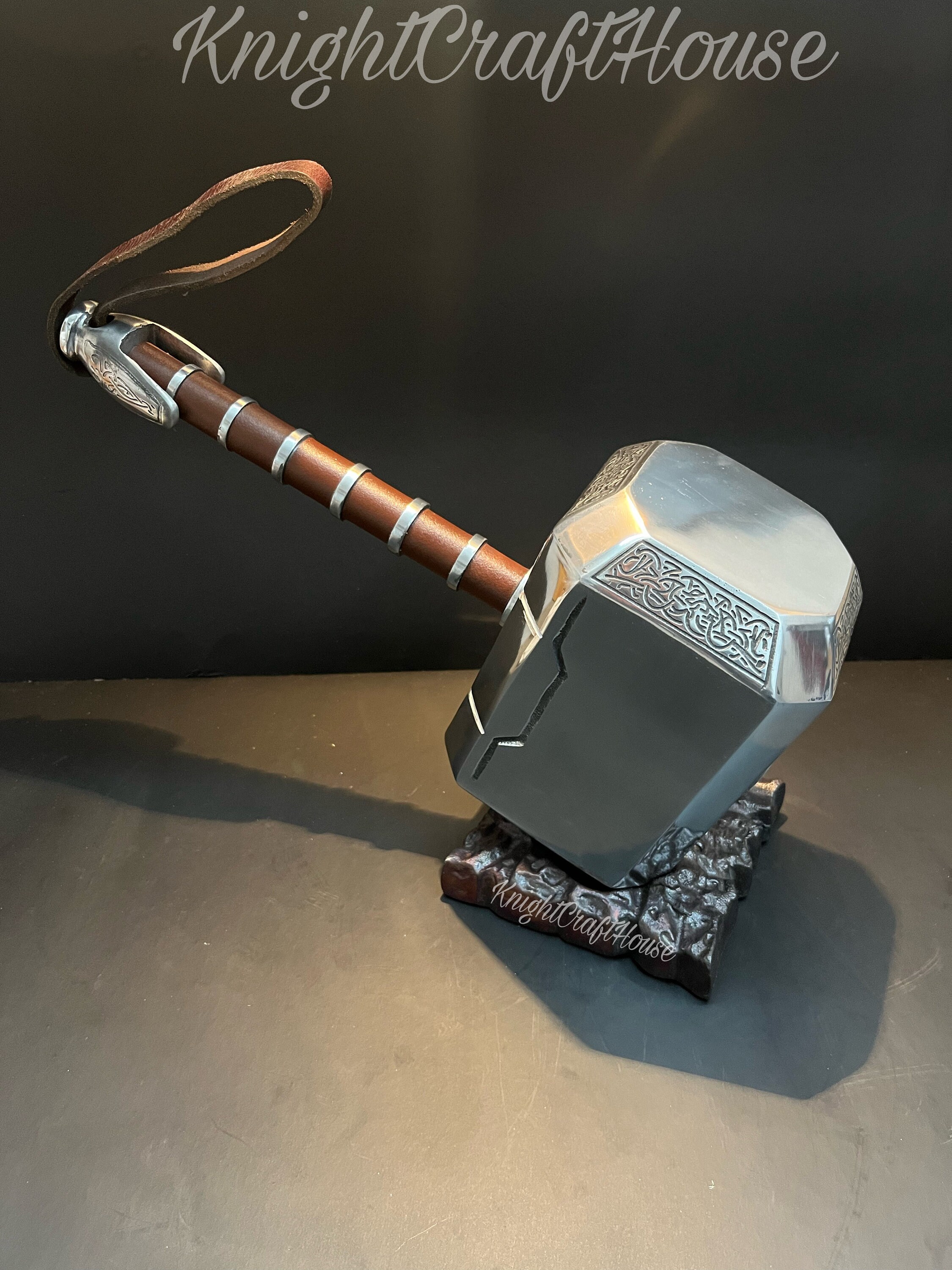Mjolnir Thor Hammer: Aluminum MCU Avengers Movie Prop Replica With ...